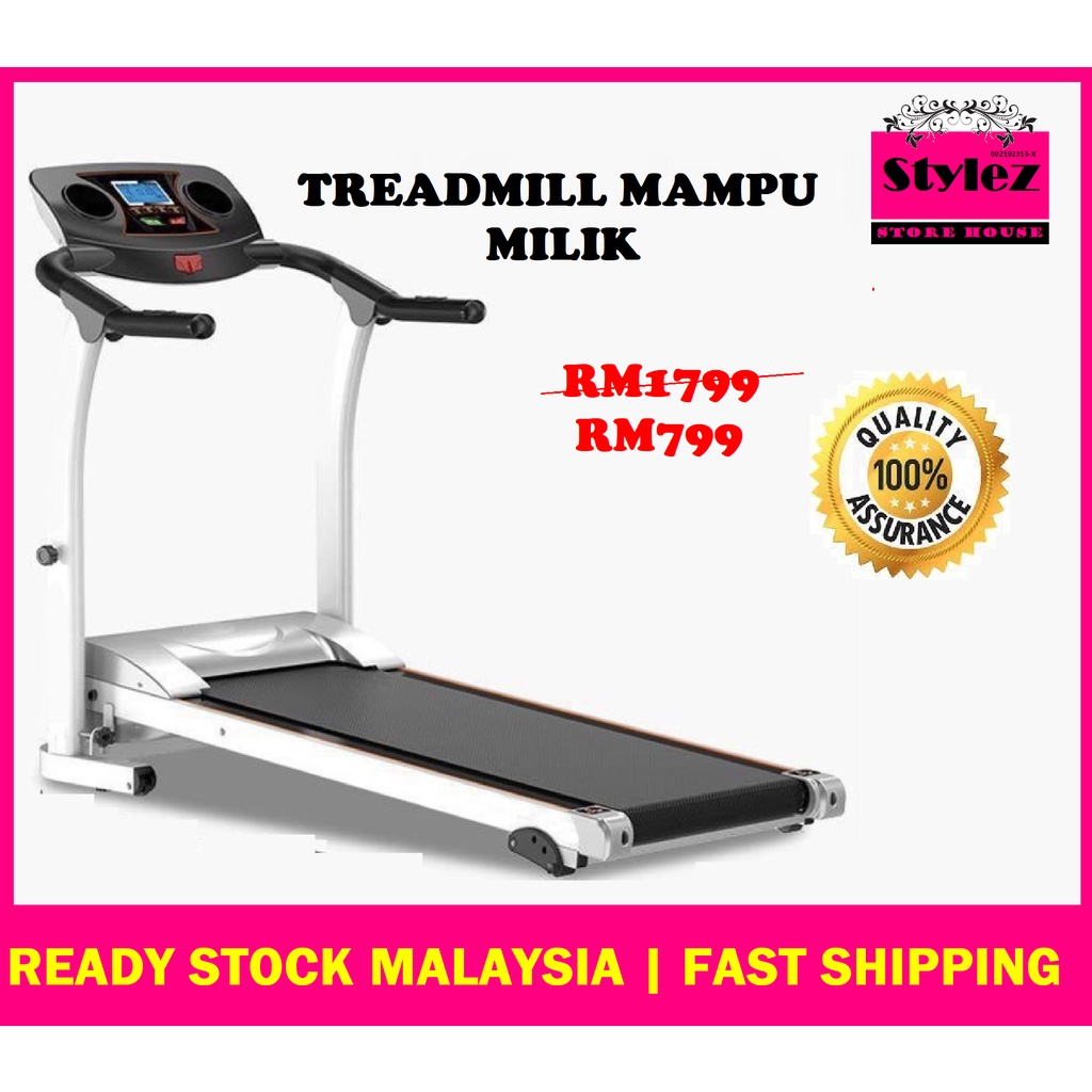 Treadmill Electric 3.0hp power with monitor screen / Mesin Lari ...