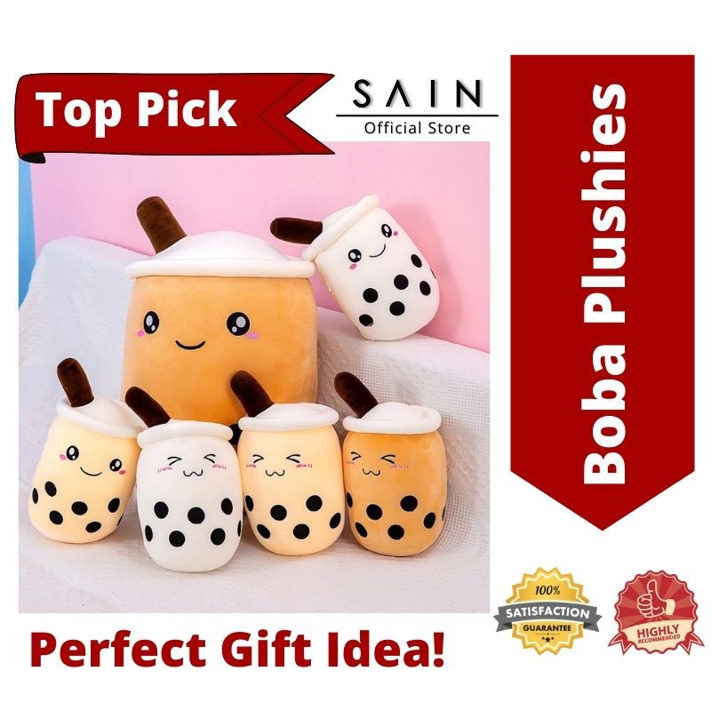 Cute Bubble Tea Boba Plushies Stuffed Toys Perfect for Gifts & Hugs ...