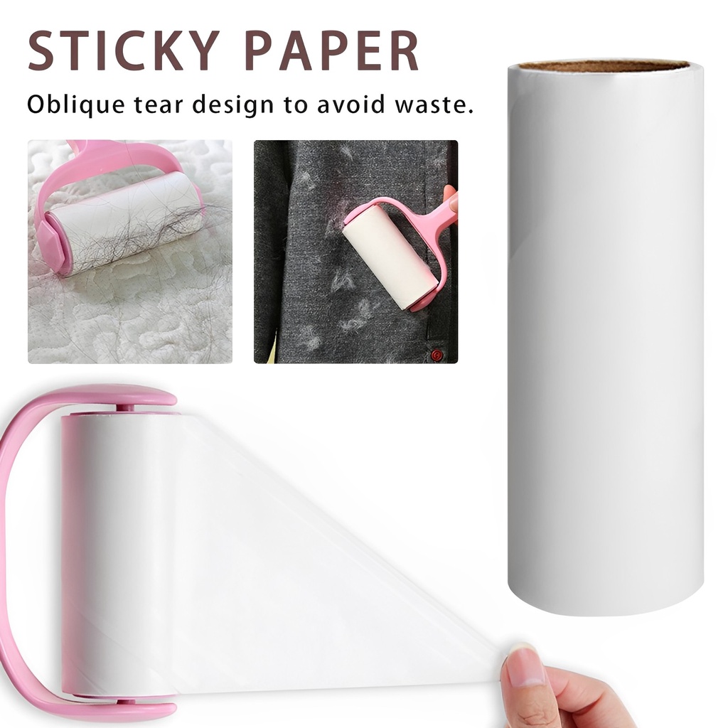 10CM/16CM Sticky Hair Cleaning Roller Dust Sticky Remover Sticky Lint ...