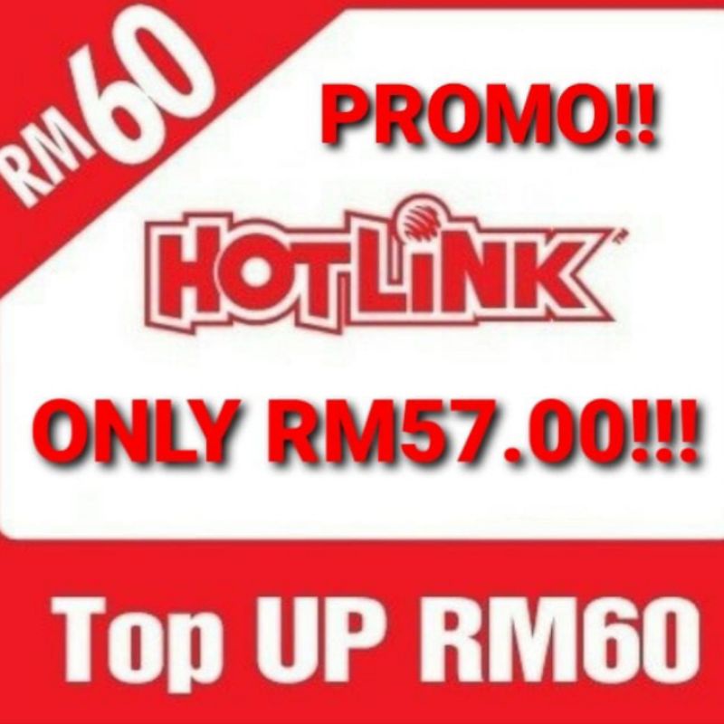 Hotlink/Maxis Prepaid Reload/Top Up RM60 (60 Days Validity) | Shopee Malaysia