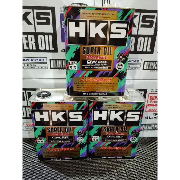 Hks Super oil Premium 0w20 Fully synthetic 4L | Shopee Malaysia