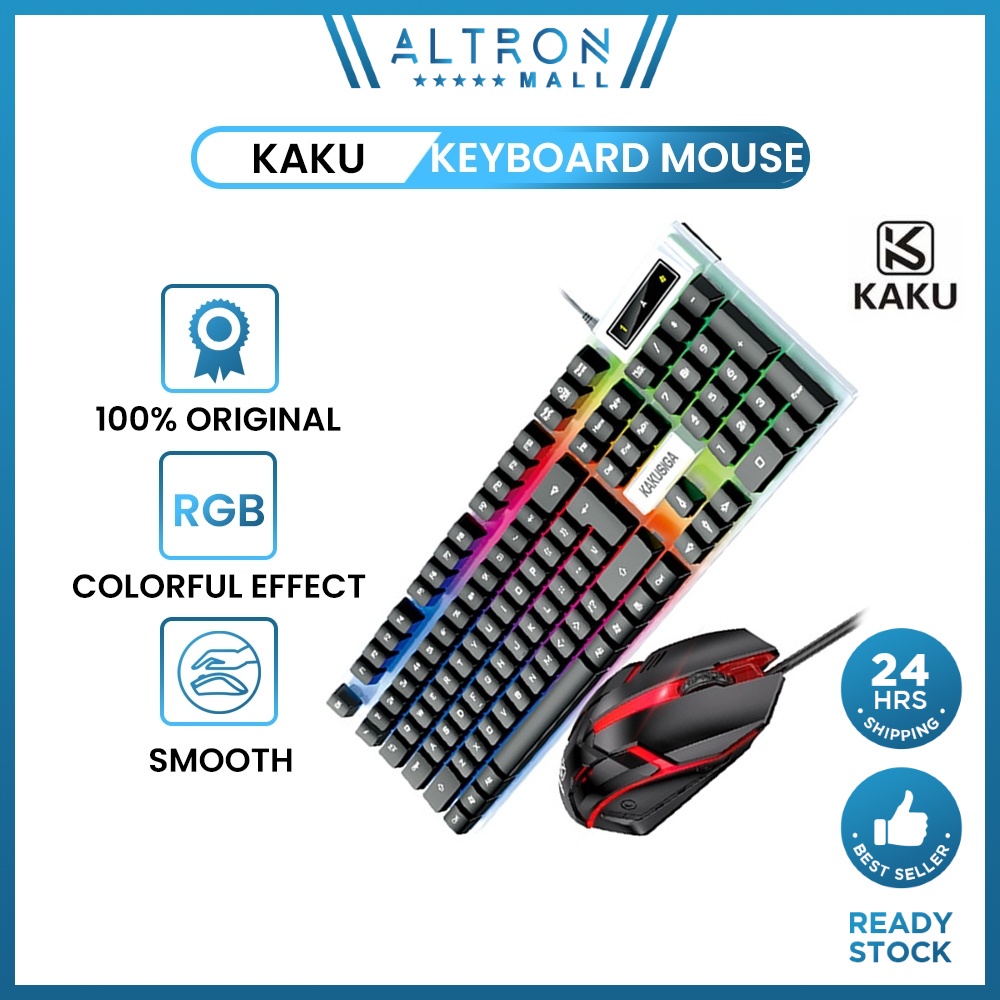 KAKU GUANGYING 104 Keys RGB Gaming Keyboard Gaming Mouse Set Back Light ...