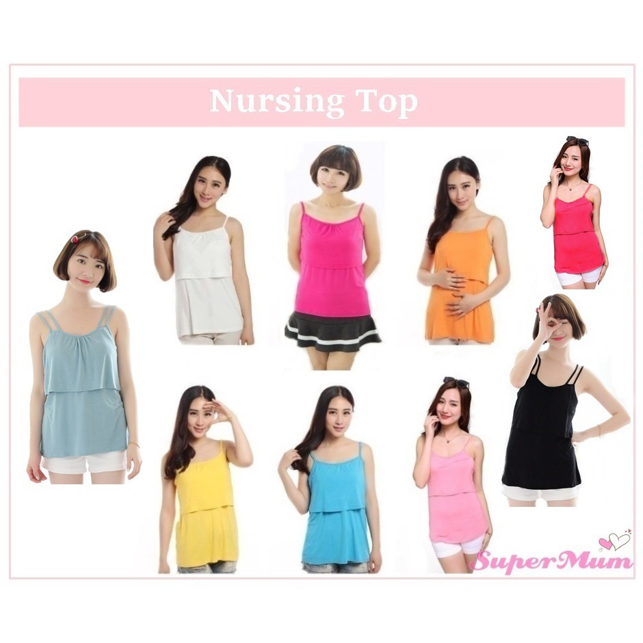 Colorful Nursing Top (1pc) | Shopee Malaysia