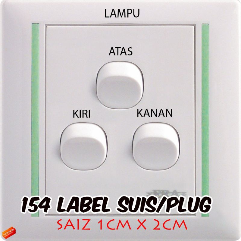154PCS STICKER LABEL SUIZ TRANSPARENT 1CMx2CM | Shopee Malaysia