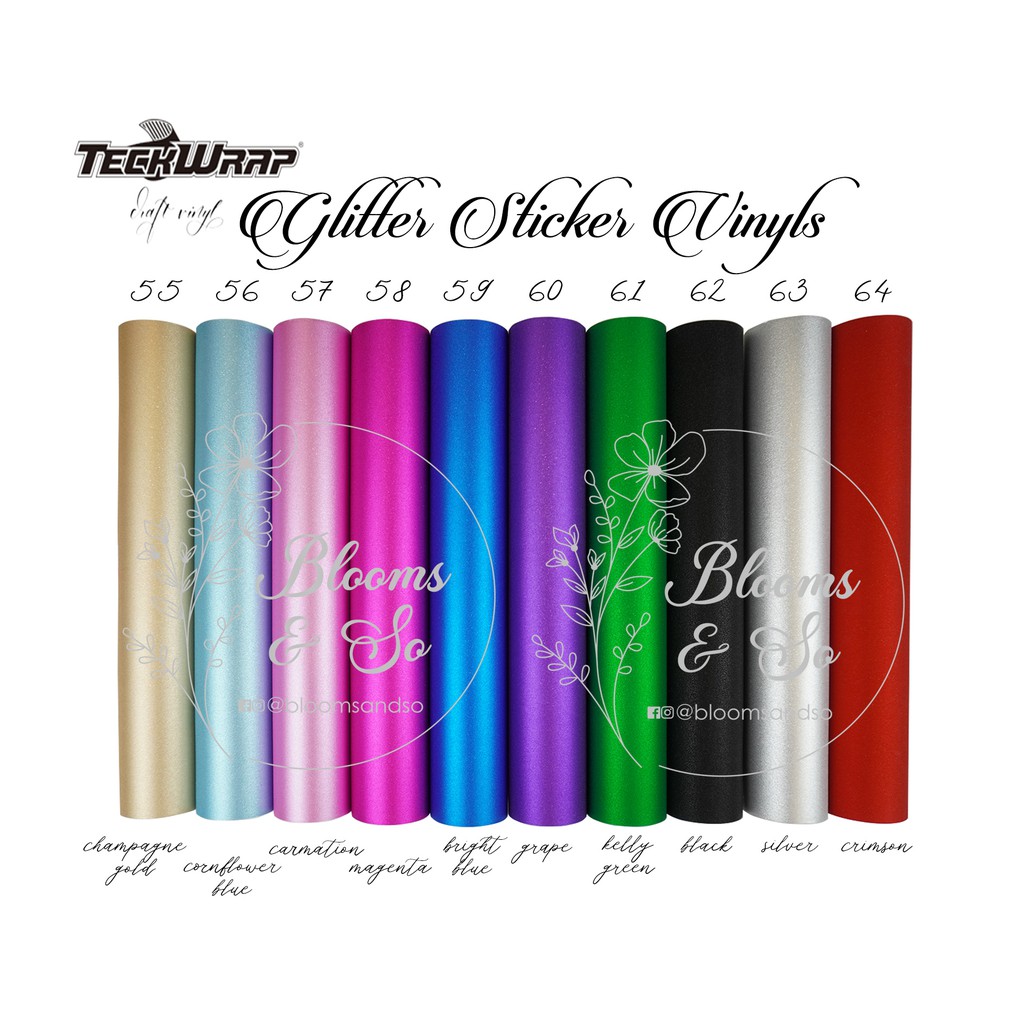 Teckwrap Glitter Sticker Vinyl (12x12") | Shopee Malaysia