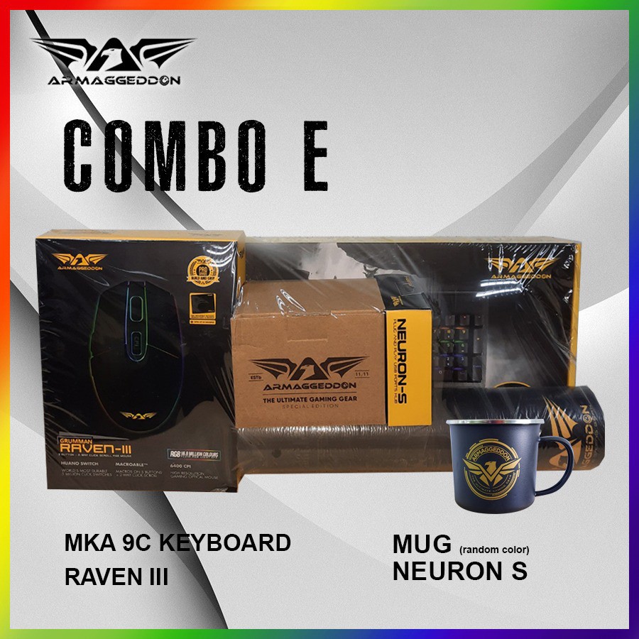 Armageddon Gaming Mechanical Keyboard + Gaming Mouse (COMBO DEALS ...