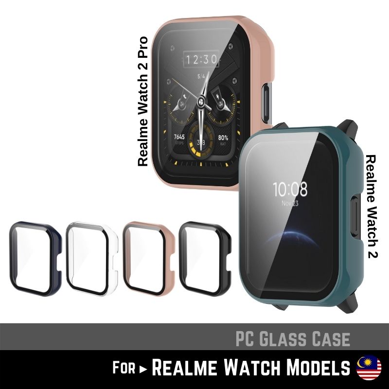 Smart Watch Case for Realme Watch 2/ 2 Pro SQC PC Glass SmartWatch ...