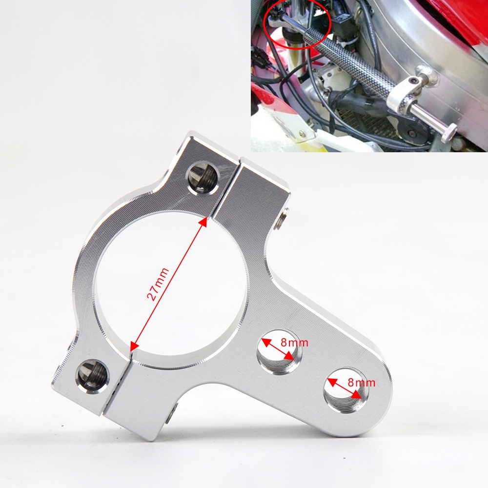 Universal 26mm 27mm Aluminum Bracket Support Fork Holder Steering ...