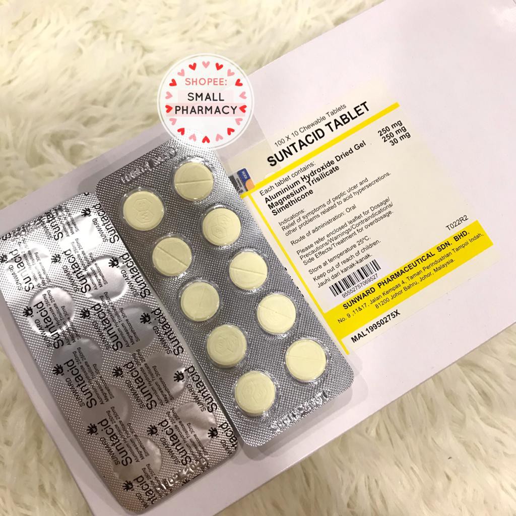 Suntacid Tablet 10s (1 Strip) | Shopee Malaysia