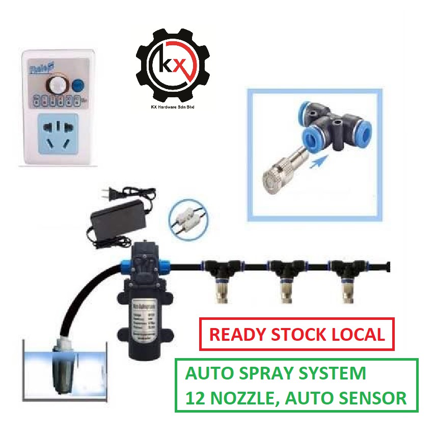 AUTO SPRAY SYSTEM WITH AUTO SENSOR (12 NOZZLE) | Shopee Malaysia