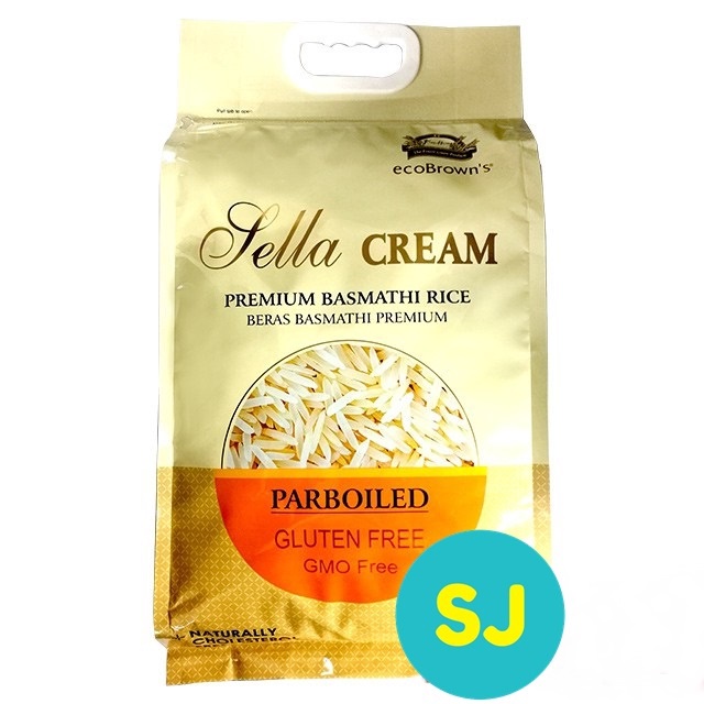 Ecobrown's Sella Cream Basmathi Rice (Parboiled) 2kg | Shopee Malaysia