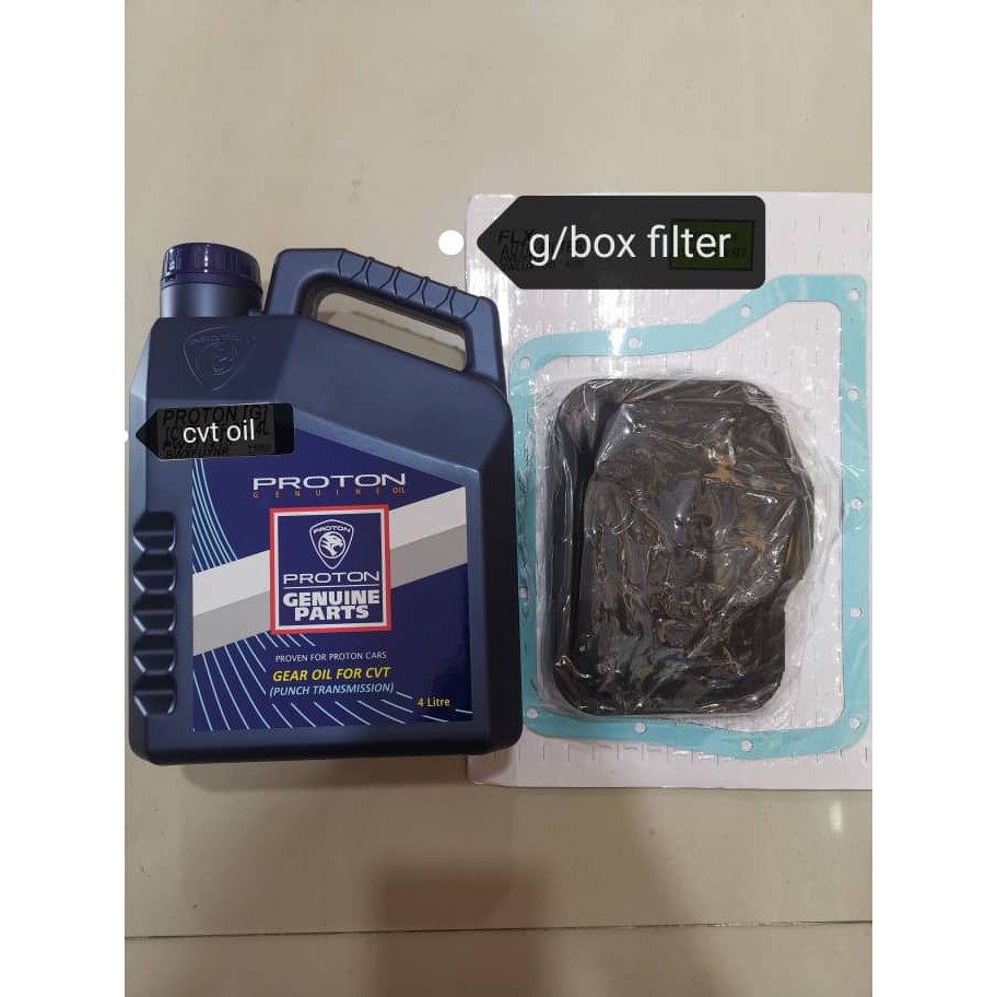 Proton Original CVT Oil with CVT Auto Filter Set, Saga FLX, SV, VVT ...