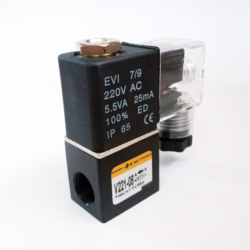 EMC 2/2 Way V Series 1/4" Standard Solenoid Valve | Coil Voltage AC220V | Shopee Malaysia