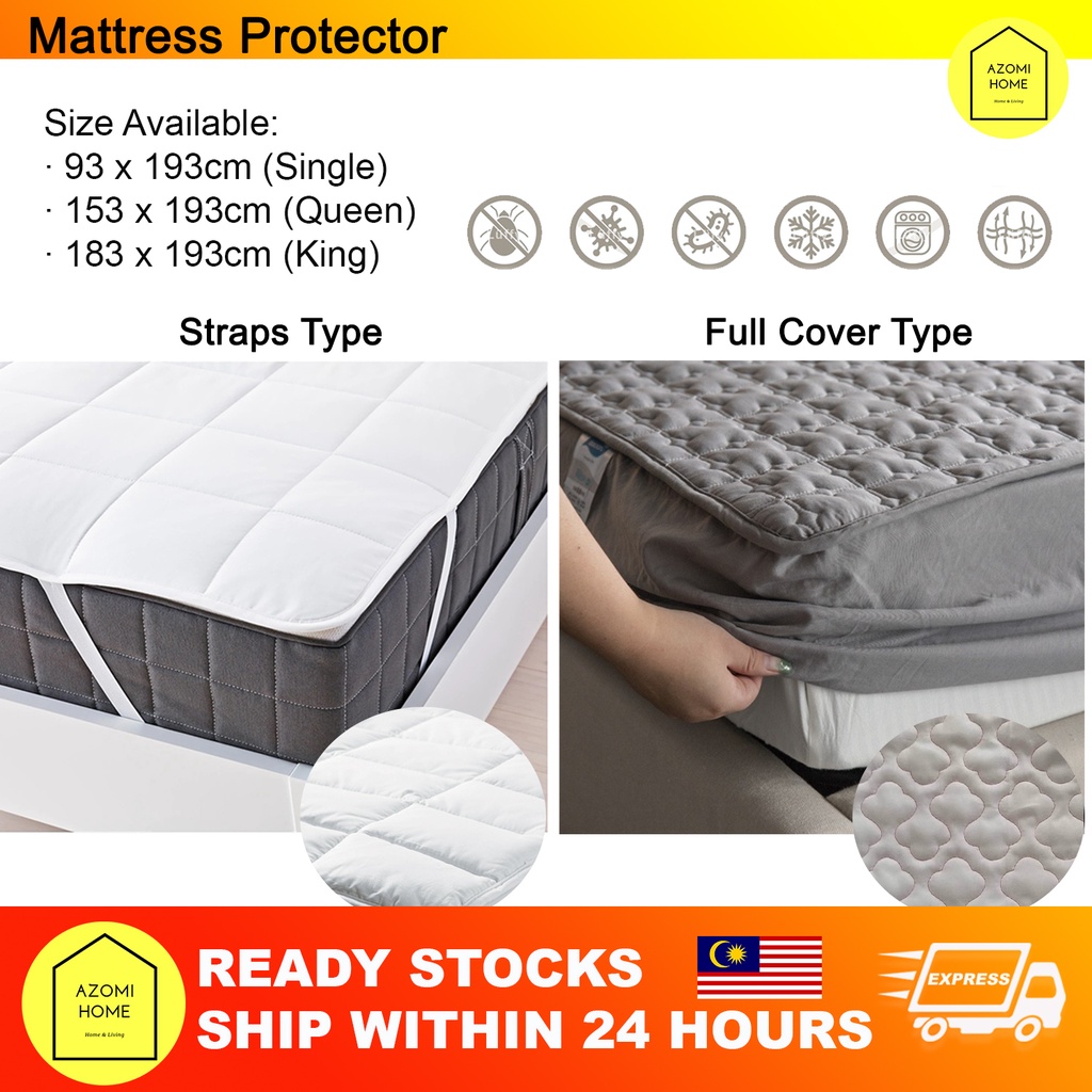 Cotton Mattress Protector Bed Protection Alas Tilam Pelindung Getah ...