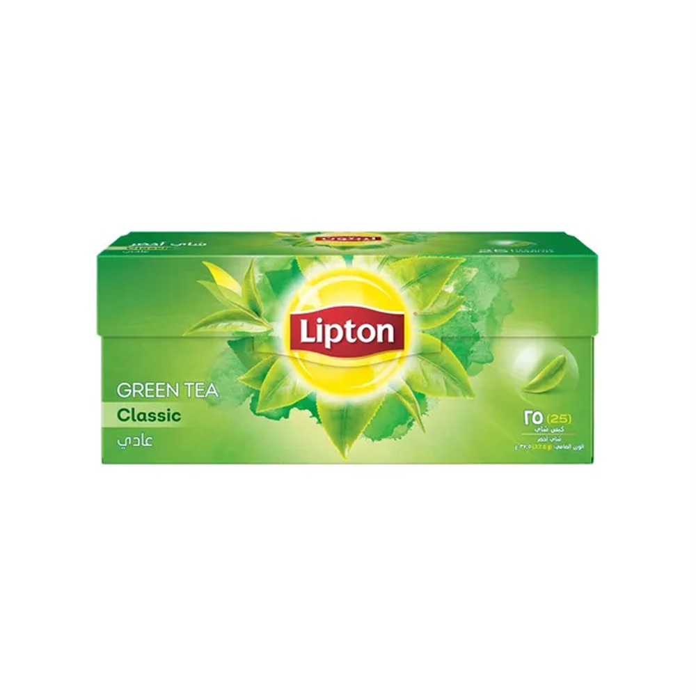 Lipton Green tea Classic/Mint/pure/lemon/non-bitter 25 envelope teabags ...
