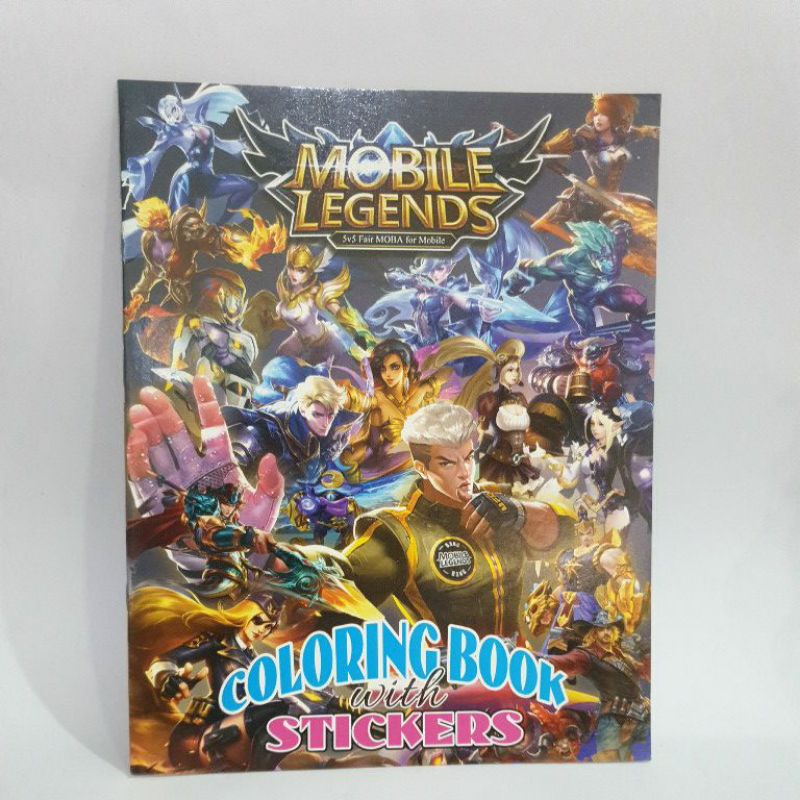 Mobile Legends Coloring Book with Stickers | Shopee Malaysia