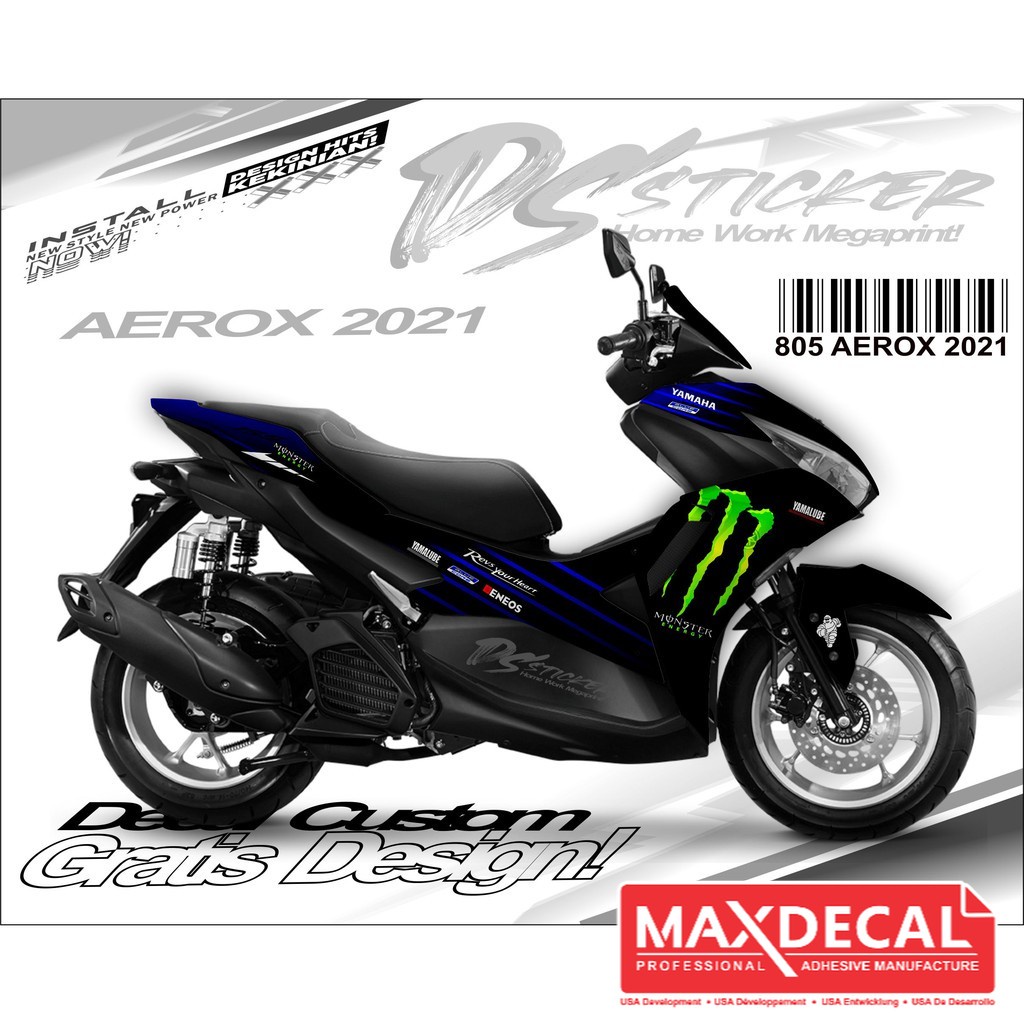 805 STICKER DECAL AEROX 2021 FULBODY CUSTOM | Shopee Malaysia