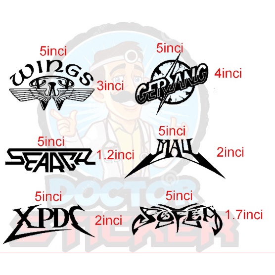 STICKER KUMPULAN ROCK MALAYSIA WINGS,SEARCH,GERSANG,MAY,XPDC,SOFEA ...