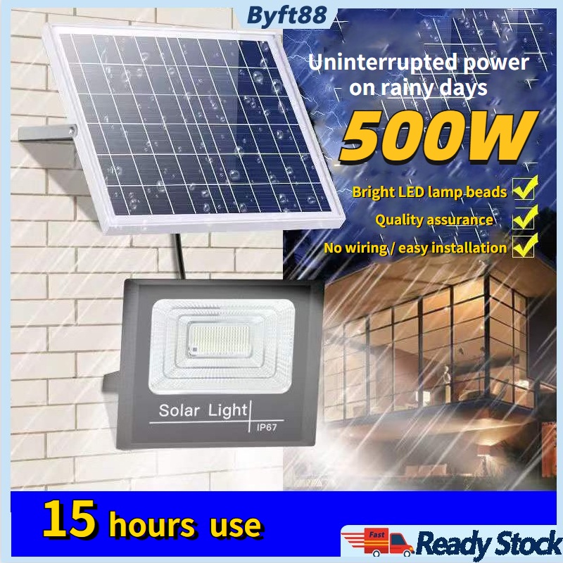 [2022 Ready stock] 500W 350W 100W lampu solar light outdoor lighting ...