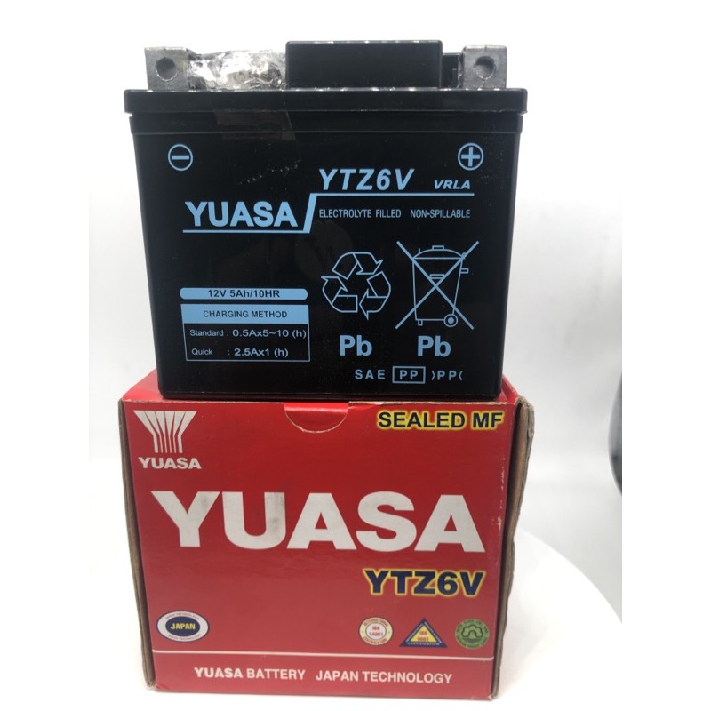 YUASA YTZ6V BATTERY RS150 CBR150 PCX150 NEW | Shopee Malaysia