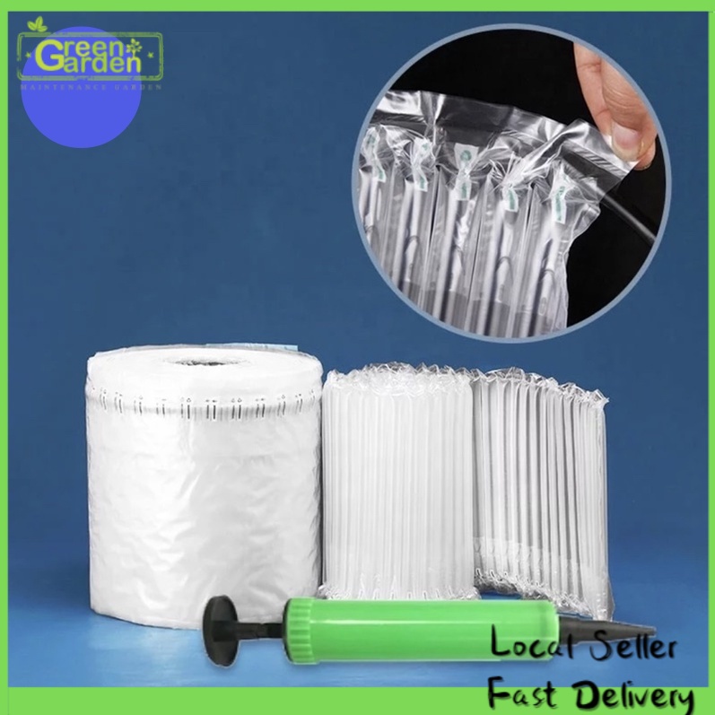 50m Inflatable Air Bubble Wrap Air Packaging Protective Bubble Tube ...