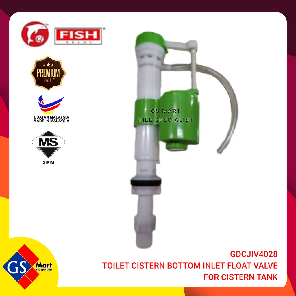 FISH 4000 4021 4028 COMPACT BOTTOM / SIDE INLET VALVE FLOAT TOILET ...
