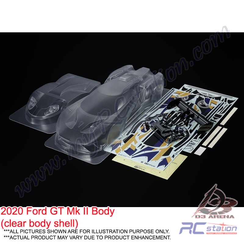 Tamiya Body Shell #51664 - Tamiya RC BODY SET 2020 FORD GT MK.II [51664 ...