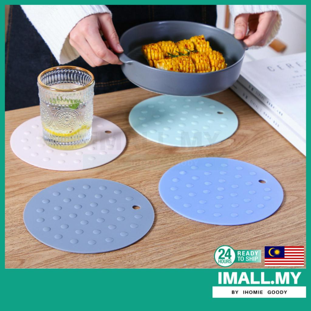 【iMall】Silicone Cup Coaster Placemat Table Mat Bowl Plate Cup Mat Round ...