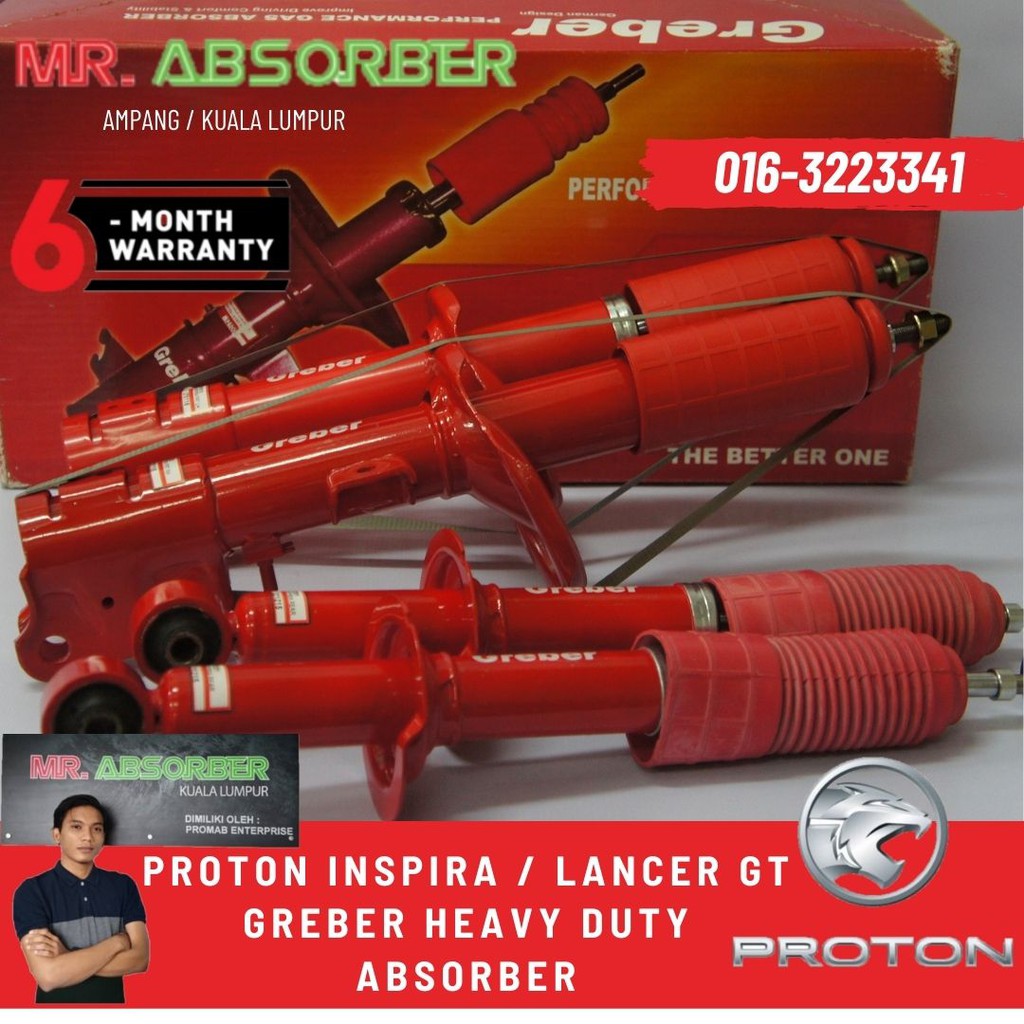 ABSORBER HEAVY DUTY GREBER PROTON INSPIRA / LANCER | Shopee Malaysia