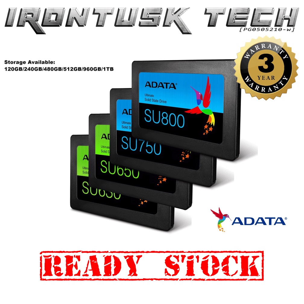 ADATA Ultimate Solid State Drive SSD 2.5" SATA Storage SU630 SU650 ...