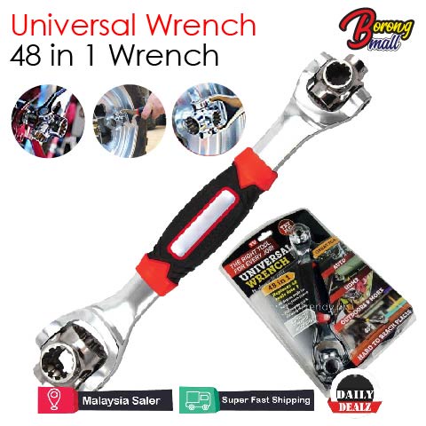 48 in 1 Universal Wrench Superior Strength Alloy Steel Right Tool ...