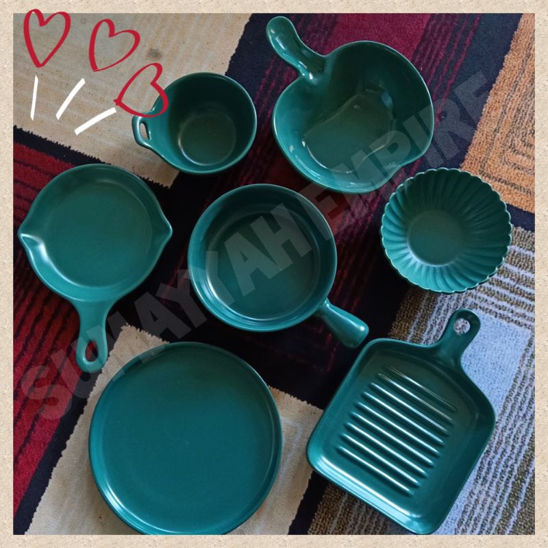 🔥🔥PINGGAN VIRAL🔥🔥SET EMERALD GREEN NORDIC/PINGGAN CERAMIC/PINGGAN VIRAL ...