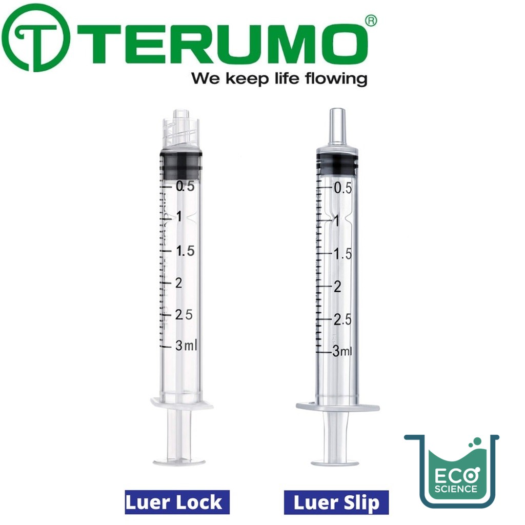 TERUMO Syringe Luer Lock / Luer Slip (1ml - 50ml) | Shopee Malaysia