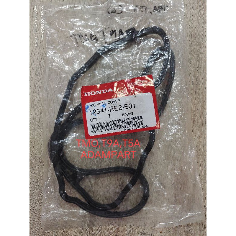 12341-REA-E01🔥VALVE COVER GASKET HONDA TMO,T5A,T9A ORIGINAL | Shopee ...