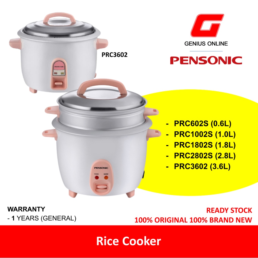 PENSONIC Rice Cooker PRC602S/PRC1002S/PRC1802S/PRC2802S/PRC3602 ...