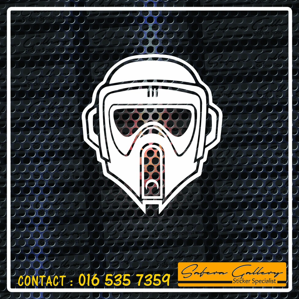 sticker starwars scout troopers car decal vinyl | Shopee Malaysia