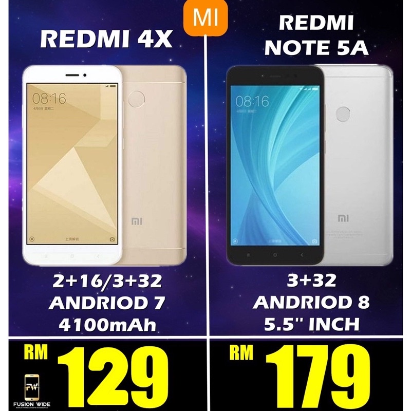 (RDY STCK) XIAOMI REDMI 4X ORIGINAL PRE-OWNED SET_CONDITION TIP TOP ...