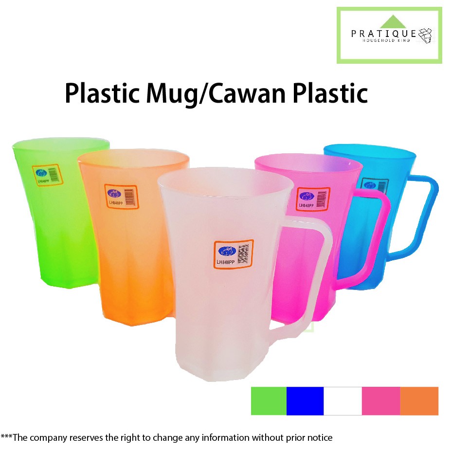 12oz Colorful Plastic Mug / Plastic Cup/Cawan Plastik/Plastic Drinking ...