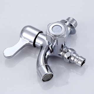 Stainless Steel Double Tap Multifunctional Water Tap Two Way Faucet ...
