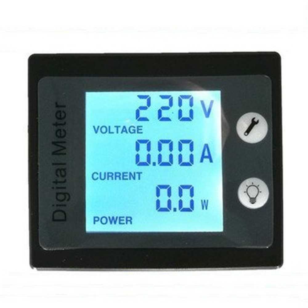 PZEM-001A AC 80V-260V Digital Power Energy Meter Voltage Tester Ammeter ...