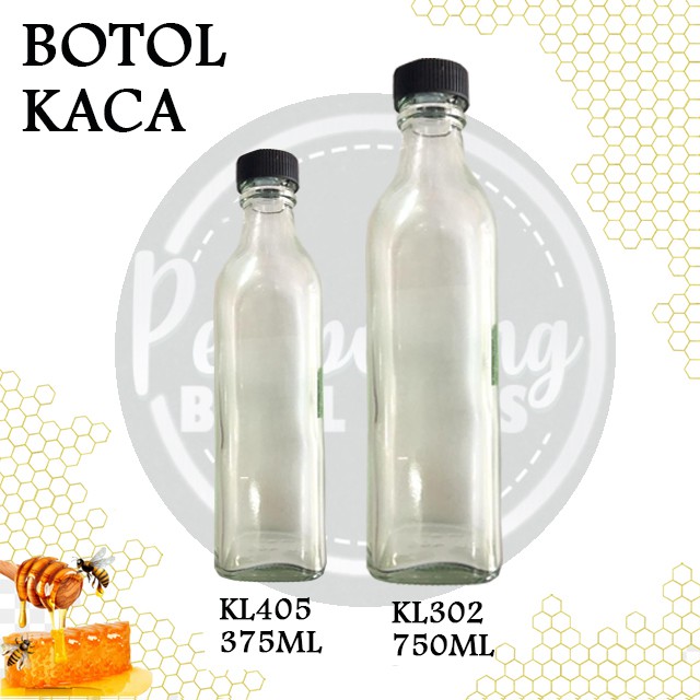 [READYSTOCK] BOTOL KACA MADU 500G & 1KG @ 375ML&750ML | Shopee Malaysia