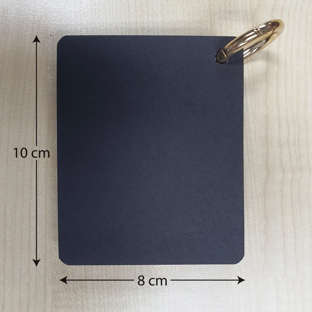 100 Creams Pages Plain Vocabulary Study Memory Ring Binder Memo Flash ...