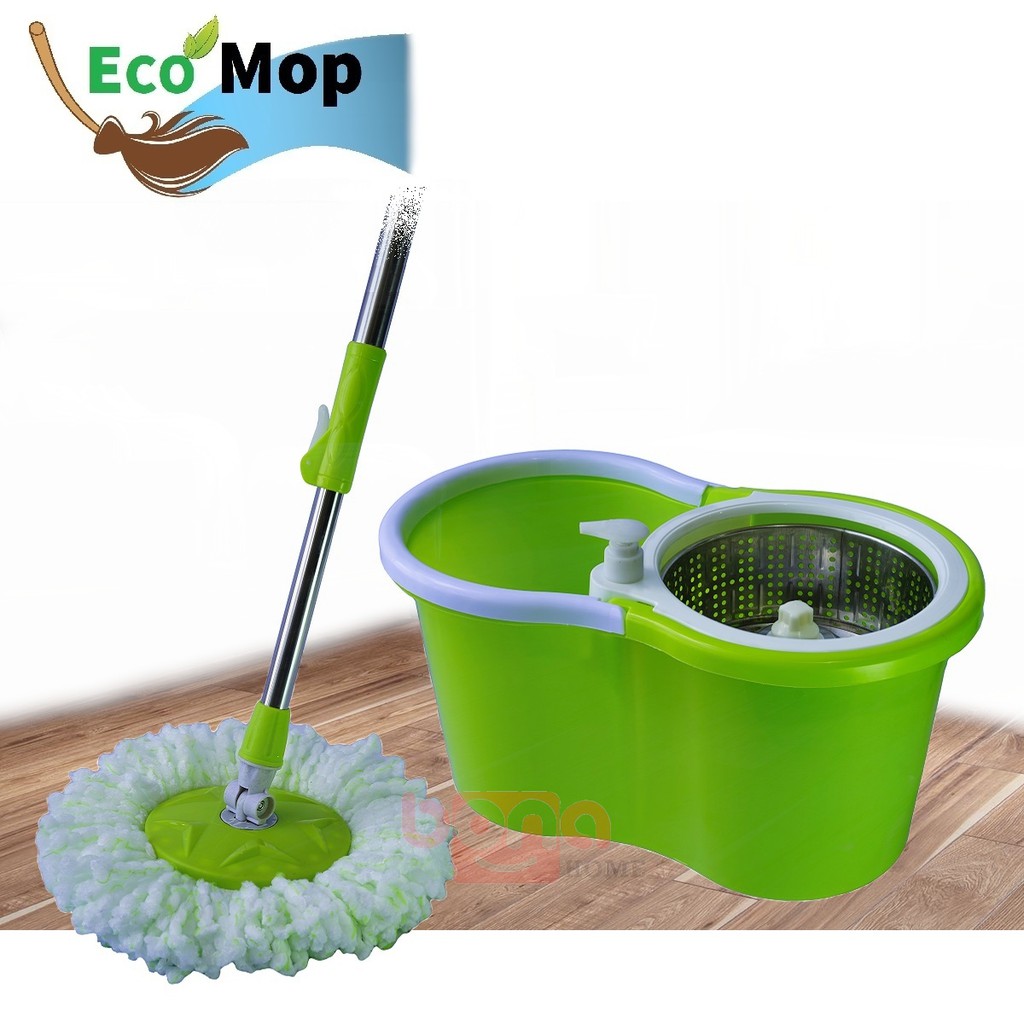 Spin Mop Spinner Microfiber EcoMop Mop Cloth Floor Magic Mop Wheels ...