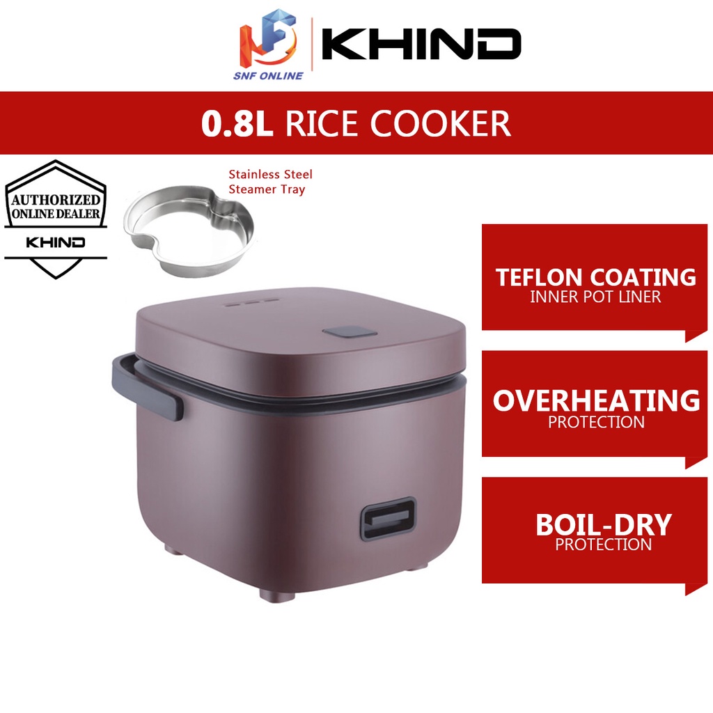 Khind Multifunction Mini Rice Cooker (0.8 L) RCM08 | Shopee Malaysia