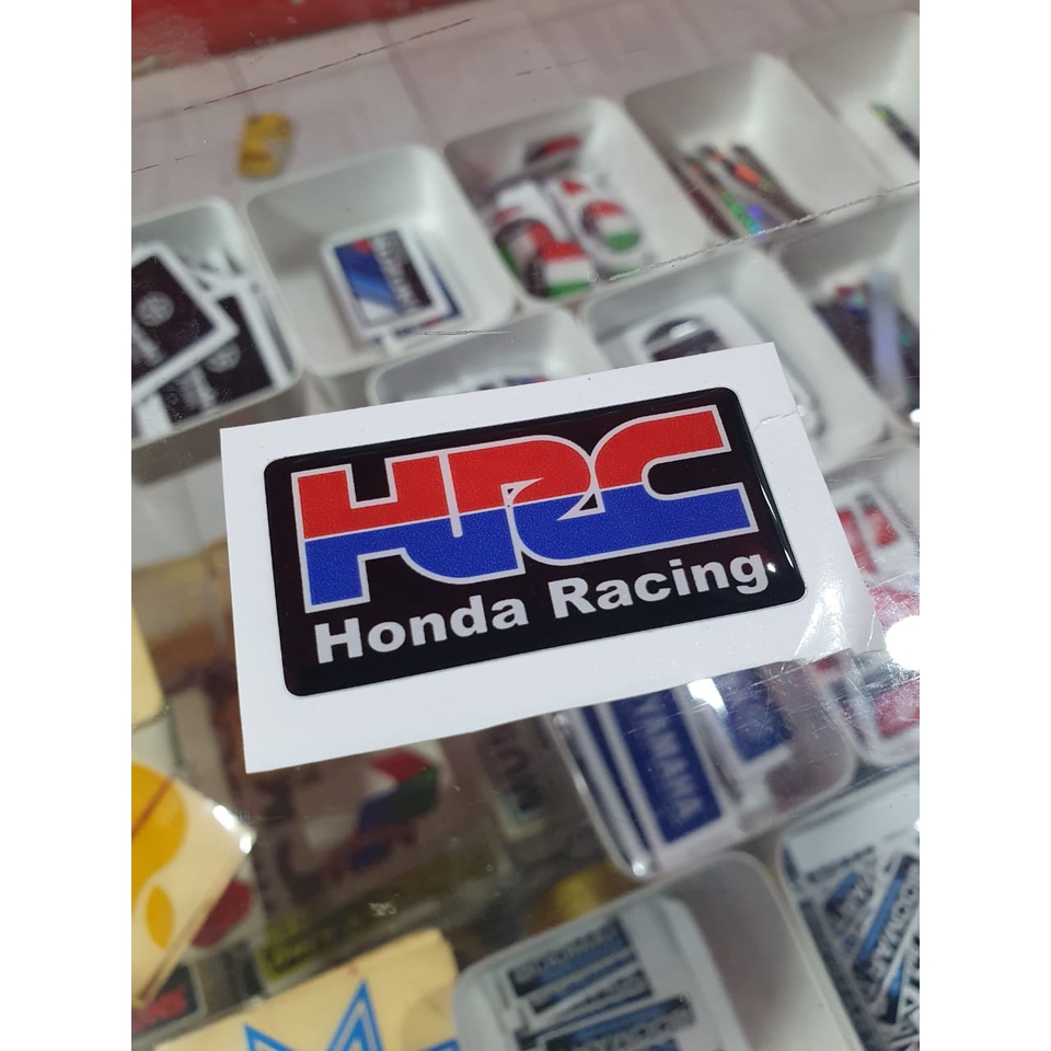 Hrc HONDA RACING TEAM embossed STICKER | Shopee Malaysia