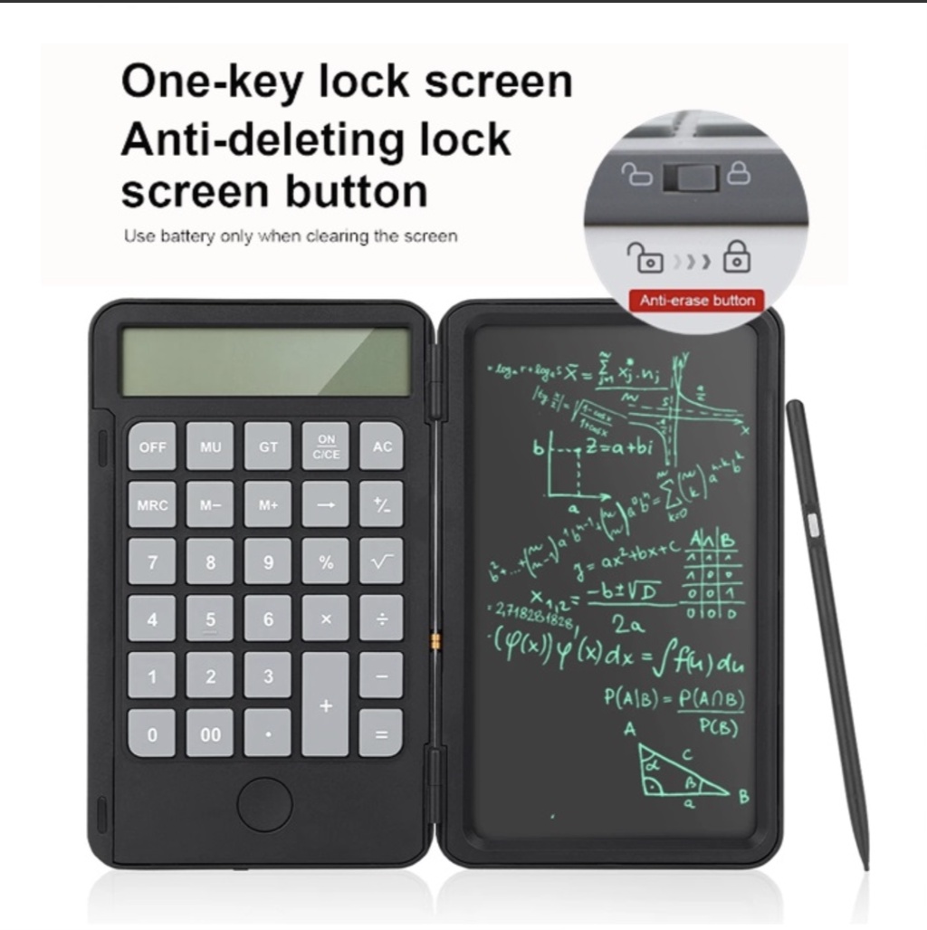 Rechargeable Tablet Calculator Electronic Notepad Small Digital ...