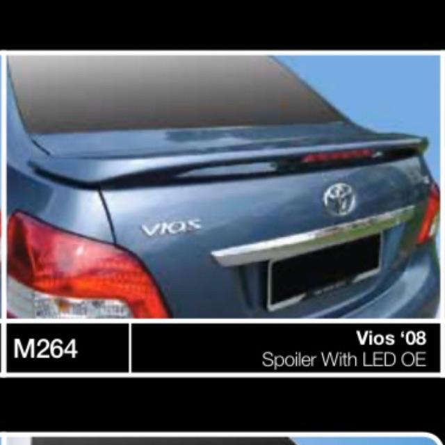 Toyota vios ncp93 Rear boot roof trunk ducktail spoiler wing 2008 2009 ...