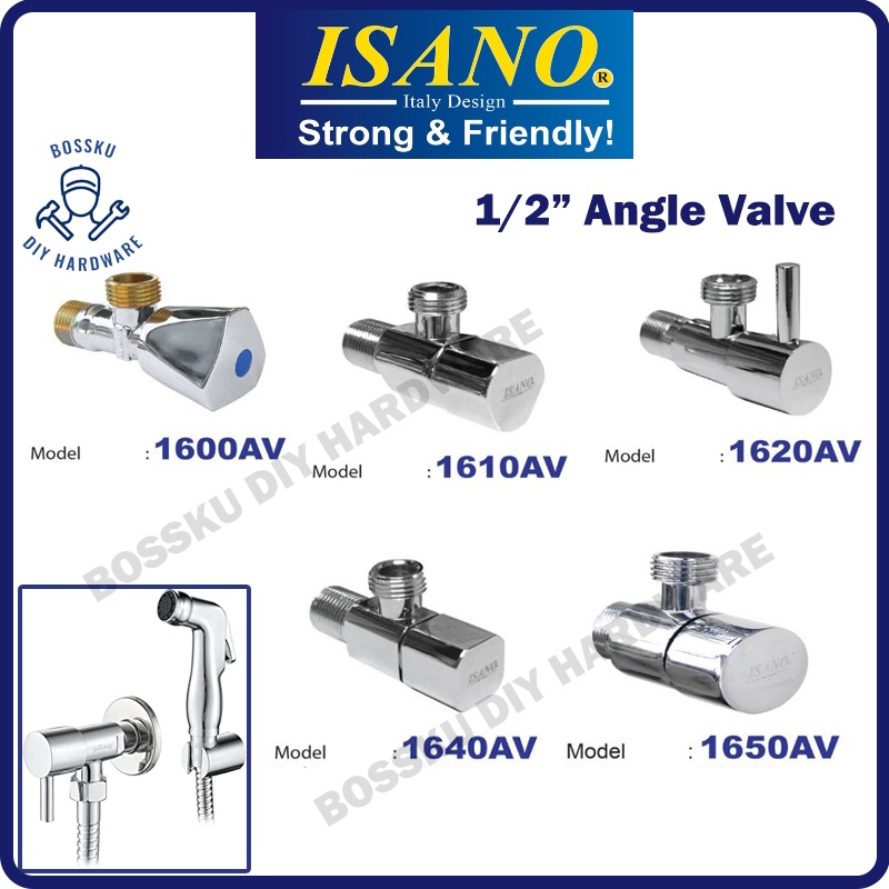 ISANO 1/2" Angle Valve Stainless Steel Bathroom Shower Hand Bidet ...