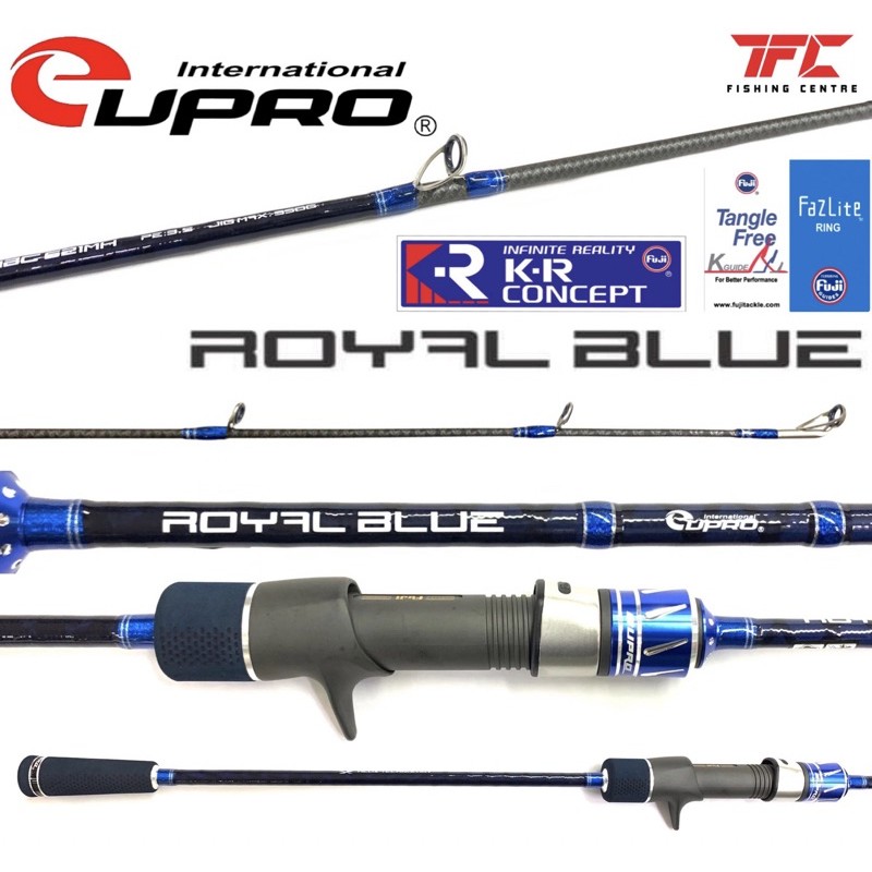 EUPRO Royal Blue Spinning & Overhead Slow Jigging Rod | Shopee Malaysia