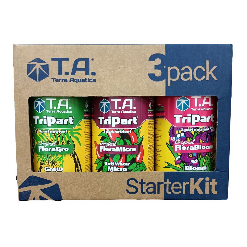 GHE/Terra Aquatica Tripart Flora Soft Water 3 x 500ml (Full Spectrum Mineral Nutrient ...